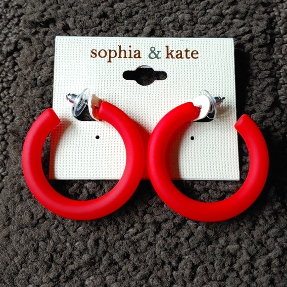 Jewelry | 9s Style Neon Pink Colored Hoops | Poshmark